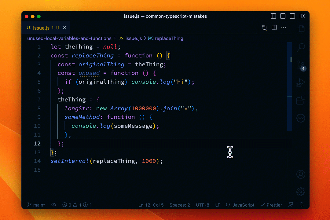 Common Typescript Issues No3 Unused Local Variables And Functions Sonar